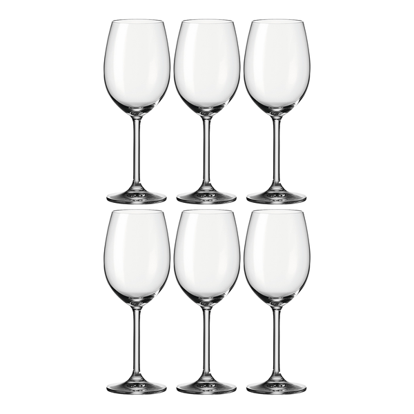 Rotweinglas Daily 6er-Set - Kristallglas - Transparent – home24 Outlet